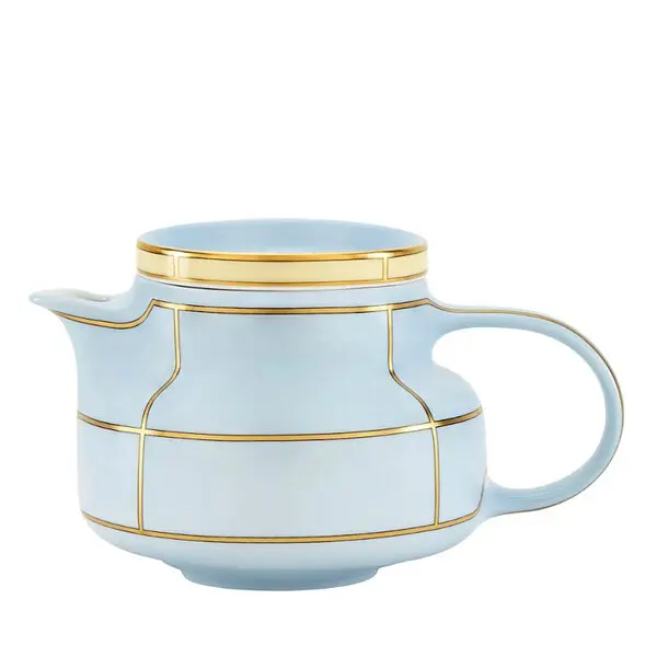 GINORI 1735 Colonna Diva Teapot With Cover - Celeste