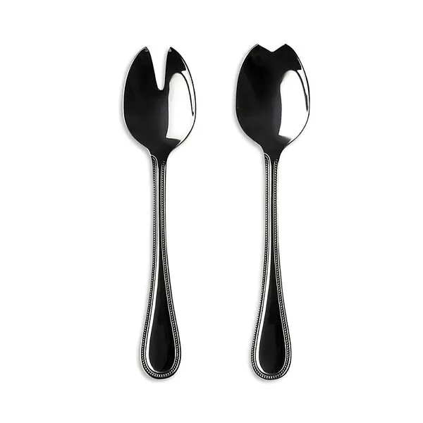 MEPRA Perla Shiny Stainless Steel Salad Serving Set - Silver