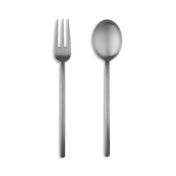 MEPRA 2 Piece Brushed Serving Set - Silver