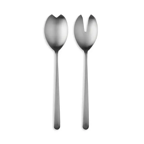 MEPRA Linea Ice 2 Piece Salad Server Set - Silver