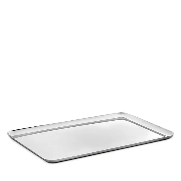 MEPRA Stile Rectangular Tray, Medium - Silver