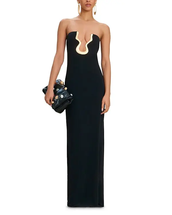 Cult Gaia Abril Evening Gown - Black
