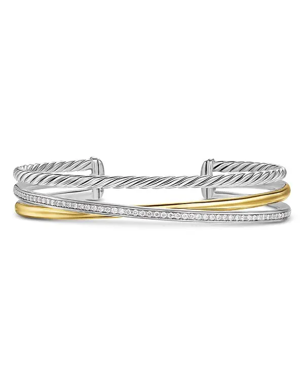 David Yurman Crossover Bracelet - Silver/gold