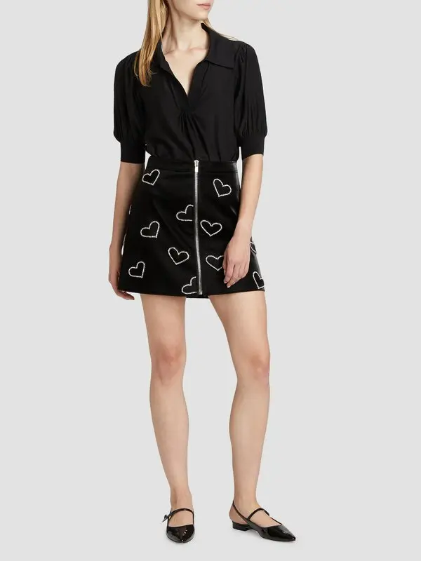 Cinq À Sept Weldon Gathered Top - Black