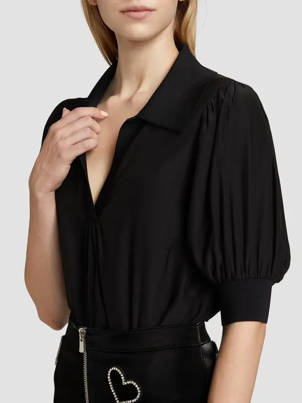Cinq À Sept Weldon Gathered Top - Black