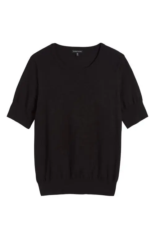 Universal Standard Rosie Short Sleeve Sweater - Black