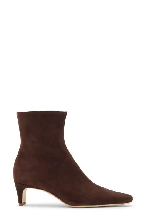 Staud Wally Ankle Boots - Espresso Distressed