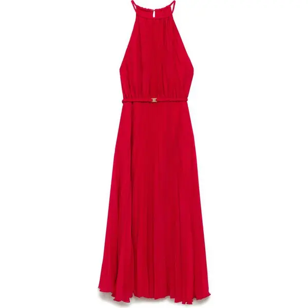 Mango Pleated Midi Dress