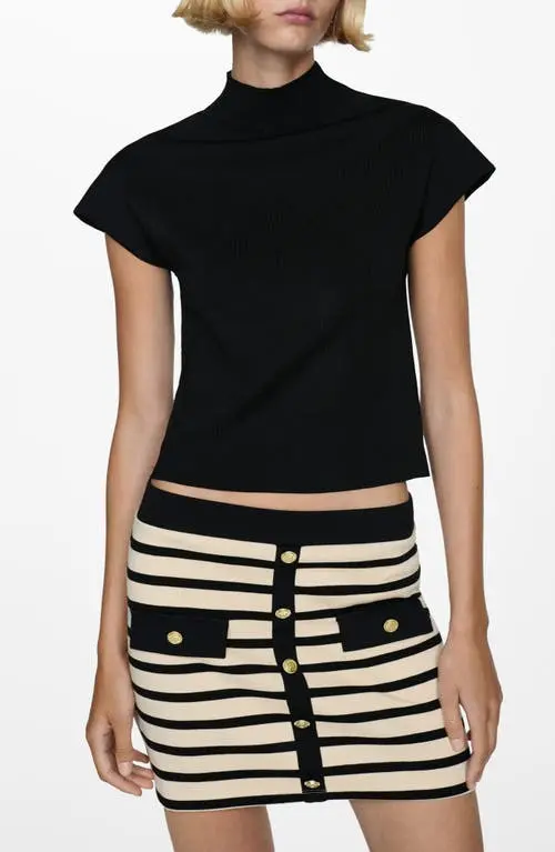 Mango Knit Miniskirt