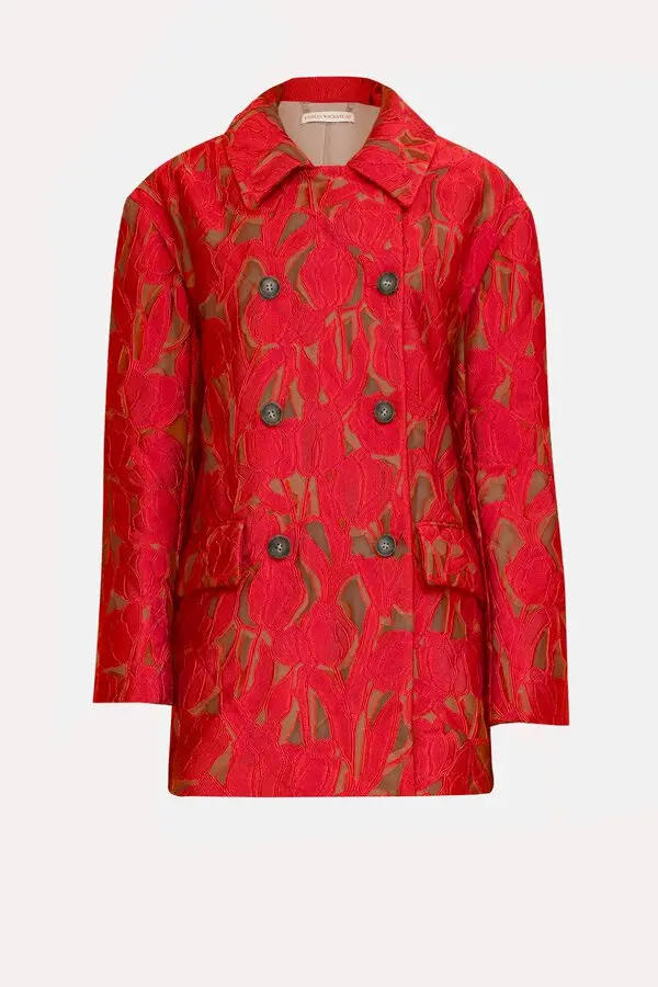 EMILIA WICKSTEAD Sophica Embellished Wool Jacket