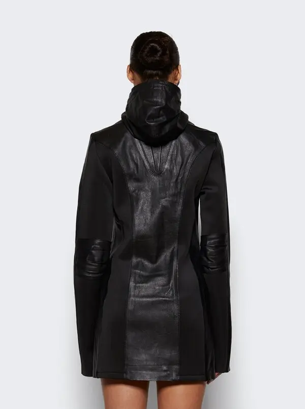 Natasha Zinko Washed Leather Zip-up Dress