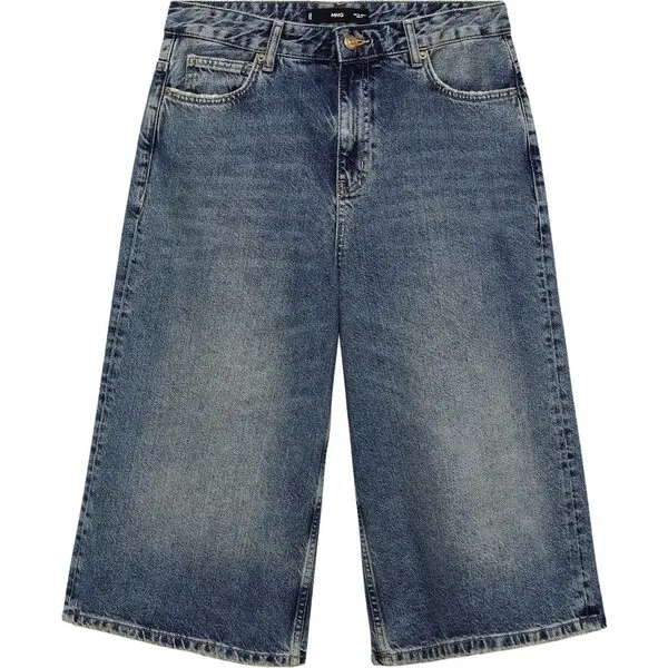 Mango Hazel Denim Bermuda Shorts