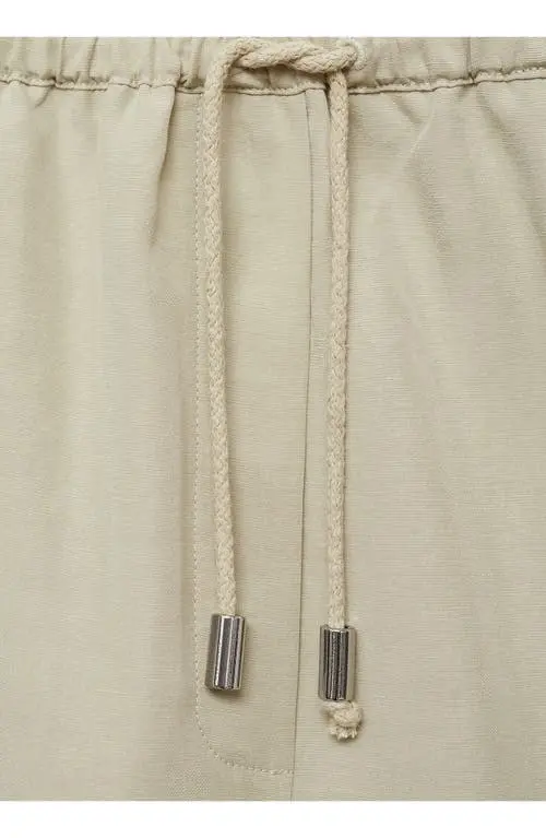 Mango Wide Leg Bermuda Shorts