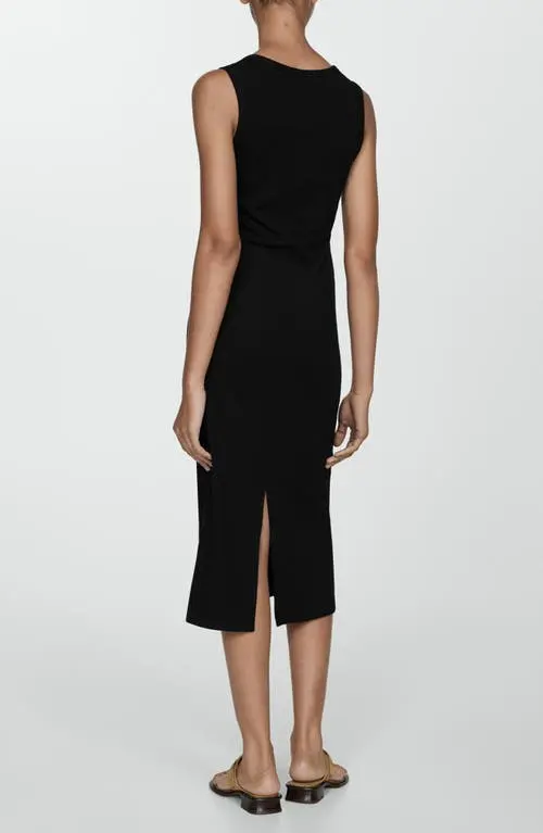 Mango Ribbed Midi Dress