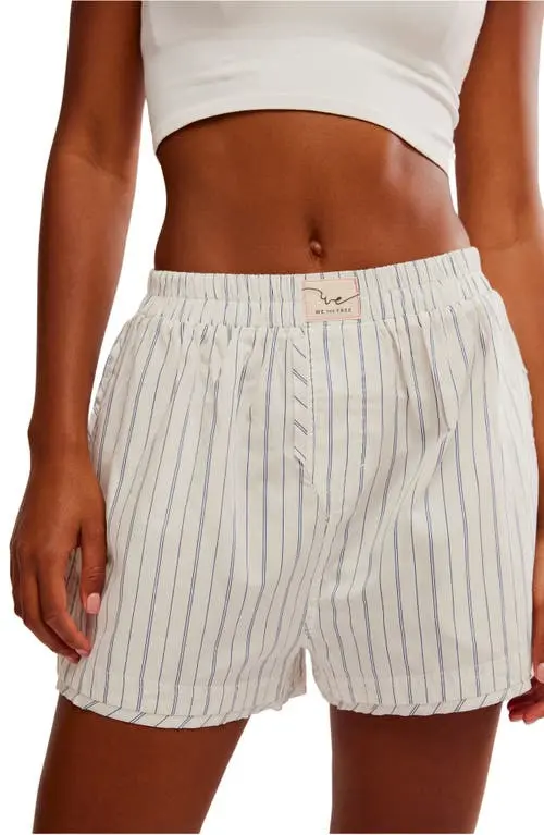 Free People Boxer Shorts - Ivory Combo