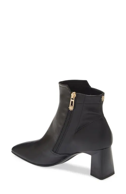 Naot Dolly Square Toe Bootie - Stretch Nappa Leather/ Black