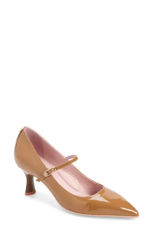 Naot Penny Pointed Toe Pump - Camel Classic Patent