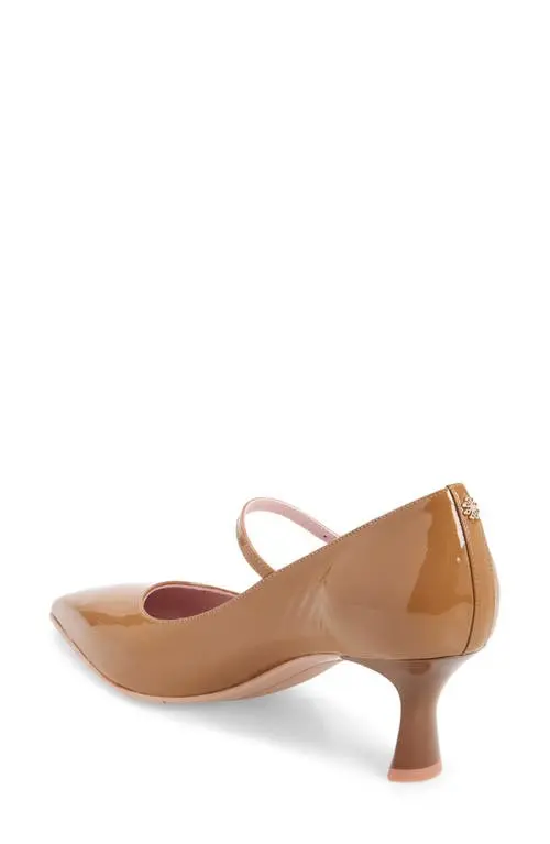 Naot Penny Pointed Toe Pump - Camel Classic Patent