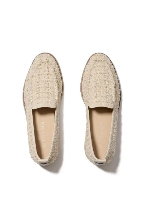 Rothy's The Lug Loafer - Snowcap Bouclé