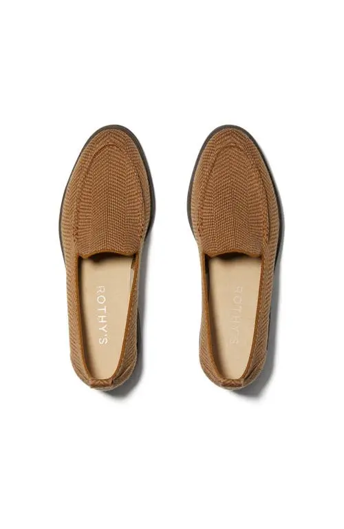 Rothy's The Lug Loafer - Teak Herringbone