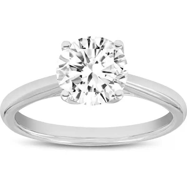 LUVMYJEWELRY Nyra 1.5 Ctw Lab Grown Diamond Ring - 14k White Gold