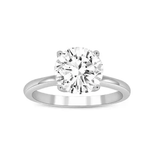 LUVMYJEWELRY 2.50ctw Round Cut Lab Grown Diamond Cathedral Engagement Ring - 14k White Gold