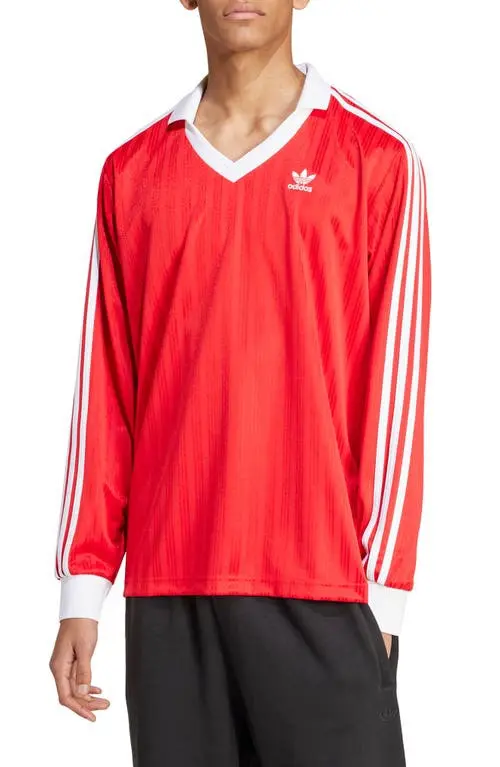 Adidas Adicolor Piqué Long Sleeve Soccer T-shirt