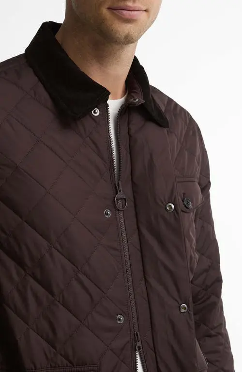 Barbour Hornby Quilted Jacket - Black Oak