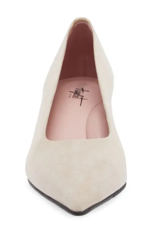 Naot Romy Pointed Toe Pumps - Taupe Suede