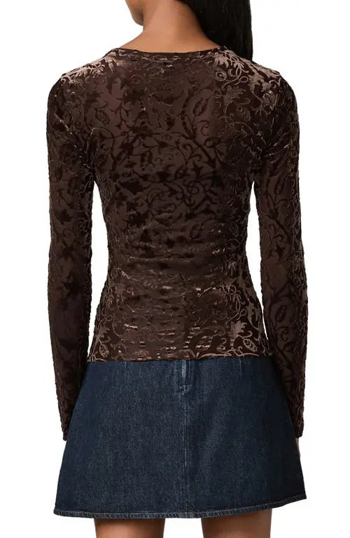 Paige Chelle Burnout Velvet Top