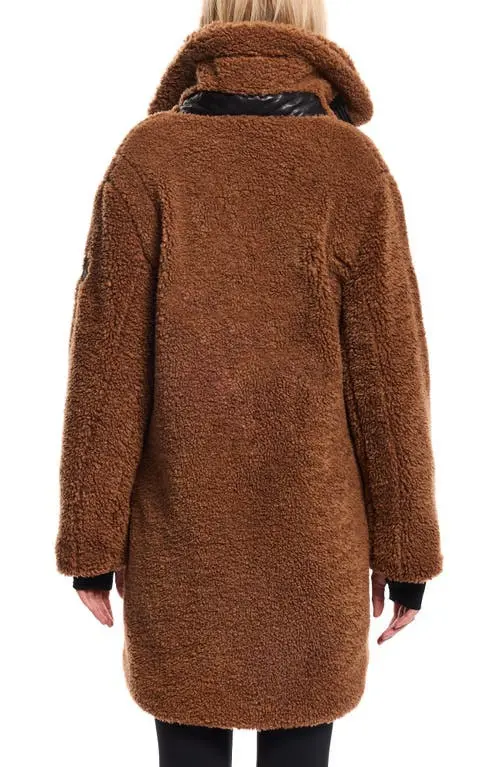 Sam. Faux Shearling Coat - Teddi