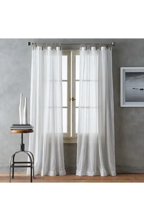Dkny City Breeze Set Of 2 Faux Leather Tab Curtain Panels