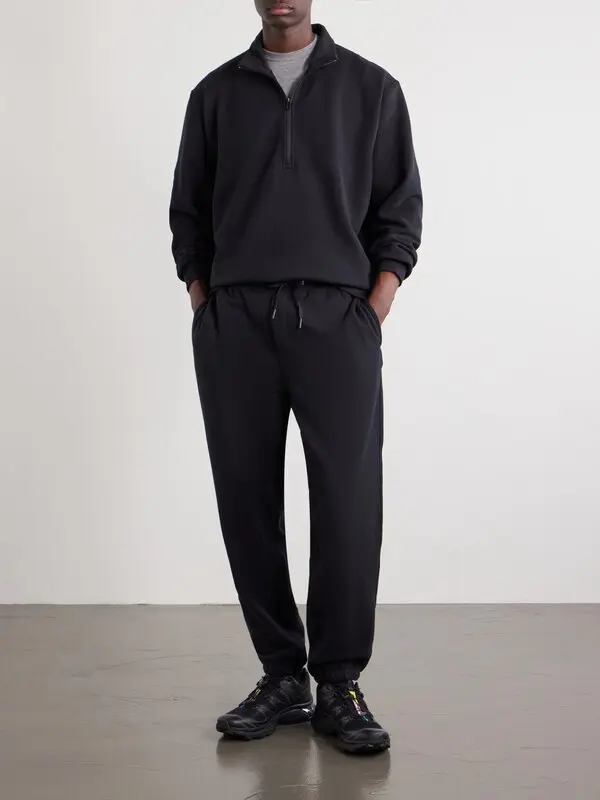 Lululemon Steady State Cotton-blend Jersey Half-zip Sweatshirt