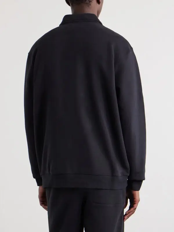Lululemon Steady State Cotton-blend Jersey Half-zip Sweatshirt