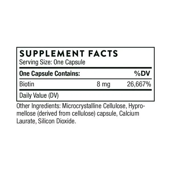 THORNE Biotin 60 Capsules