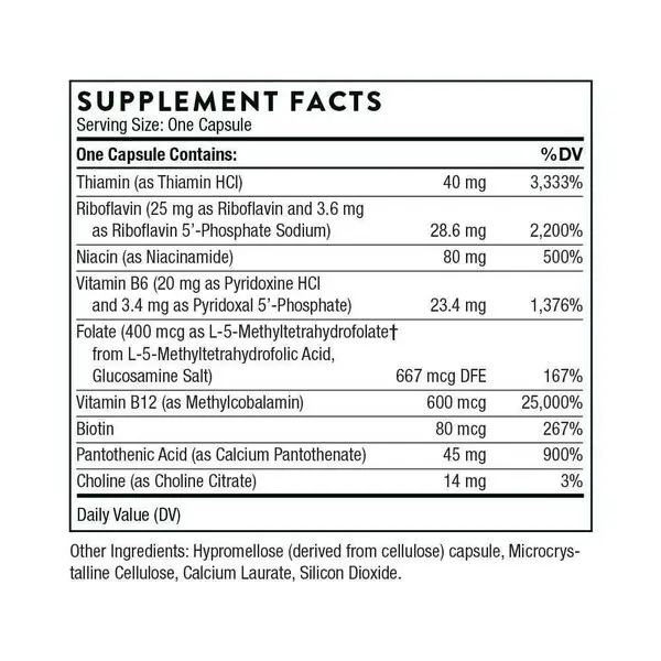 THORNE B-complex #12 60 Capsules