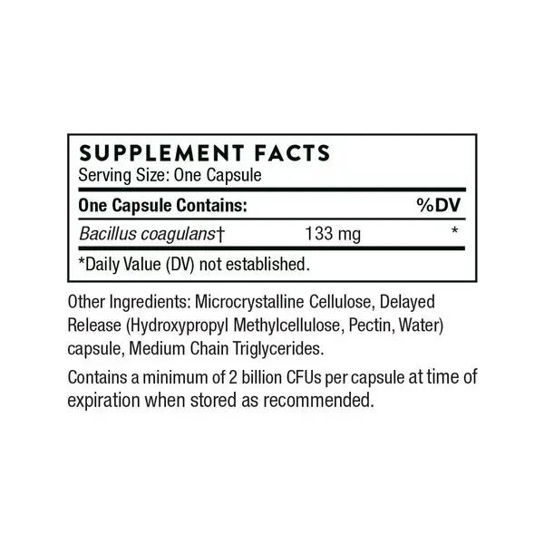 THORNE Bacillus Coagulans 60 Capsules
