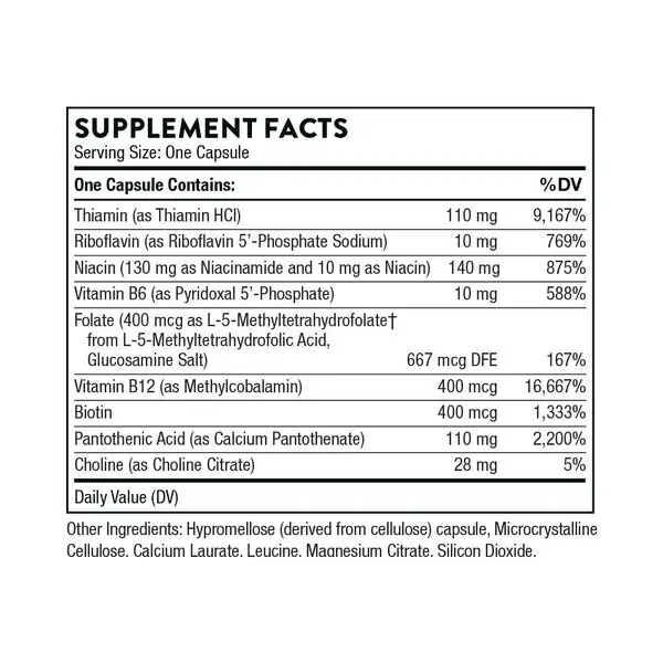 THORNE Basic B Complex 60 Capsules
