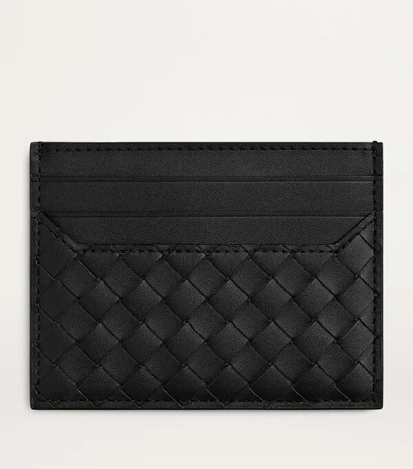 Bottega Veneta Leather Intrecciato Card Holder
