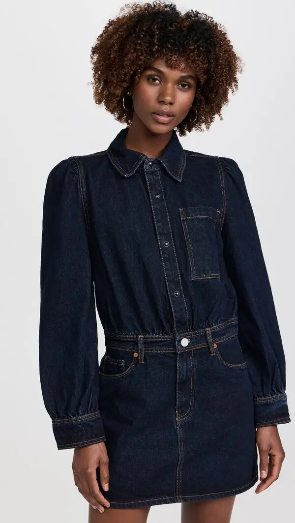 Blanknyc Denim Mini Dress In Dark Indigo - 60% Off | Editorialist