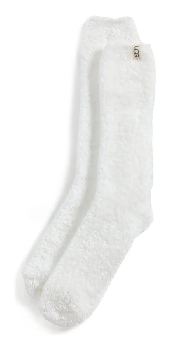 UGG Leda Cozy Socks - White