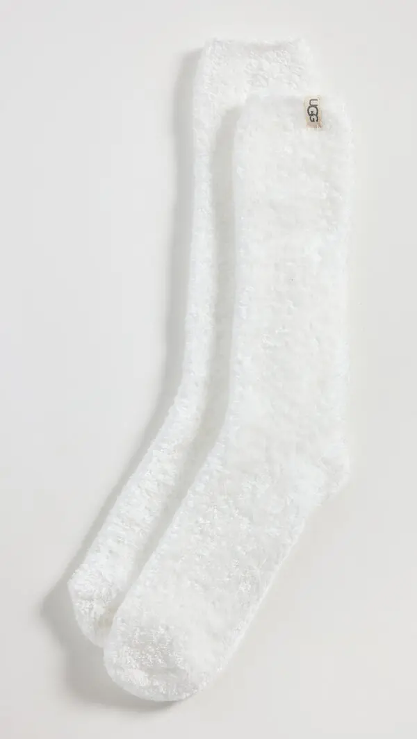 UGG Leda Cozy Socks - White