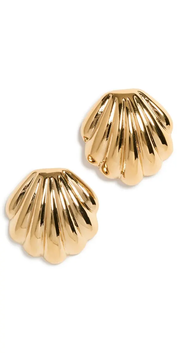 HEAVEN MAYHEM Crown Stud Earrings - Gold