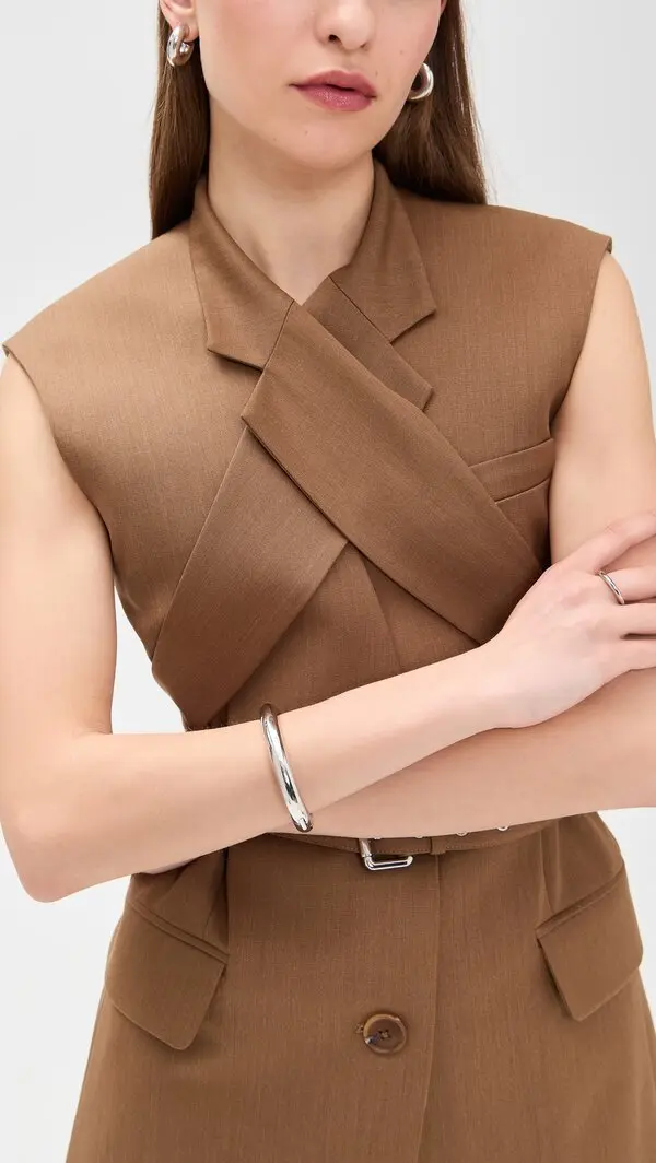 Jenny Bird Gia Mega Bangle - Platinum