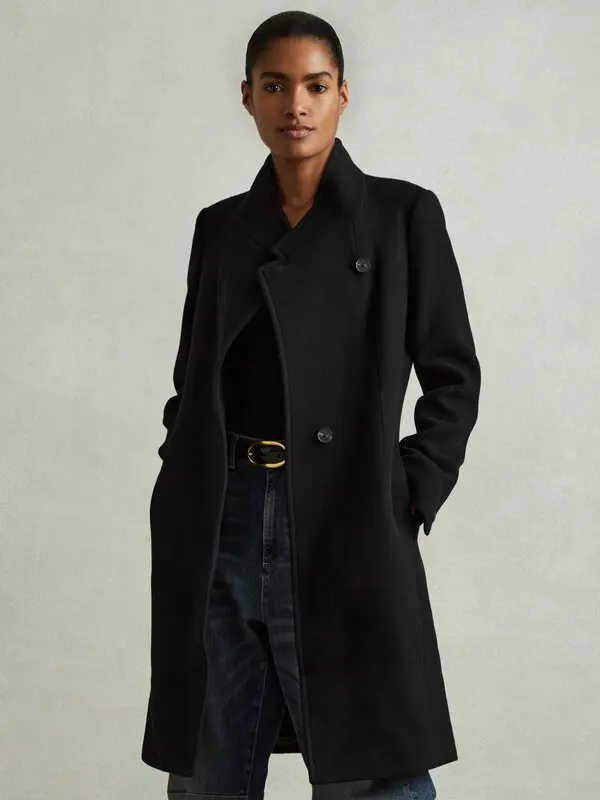 REISS Maude Wool-blend Longline Coat