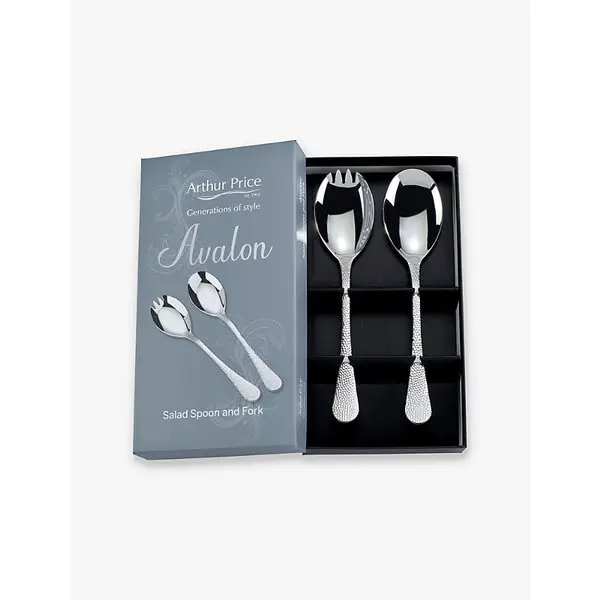 ARTHUR PRICE Avalon Stainless-steel Salad Servers - Stainless Steel