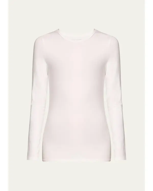 Majestic Filatures Soft Touch Crewneck Top - White