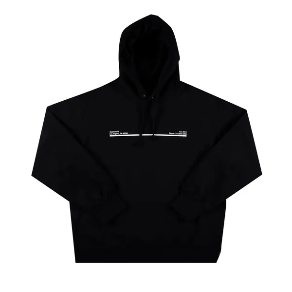 Supreme Shop Hooded Sweatshirt - Black