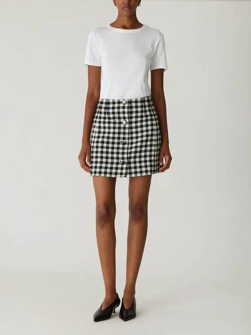 Rebecca Taylor Phillipa Checked Skirt