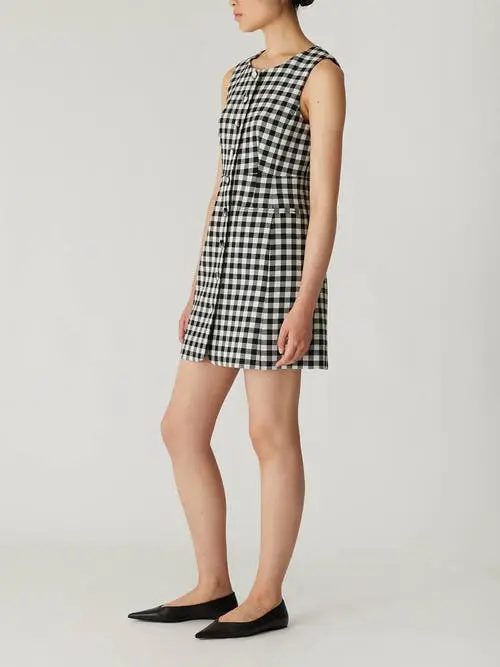 Rebecca Taylor Phillipa Check Mini Dress